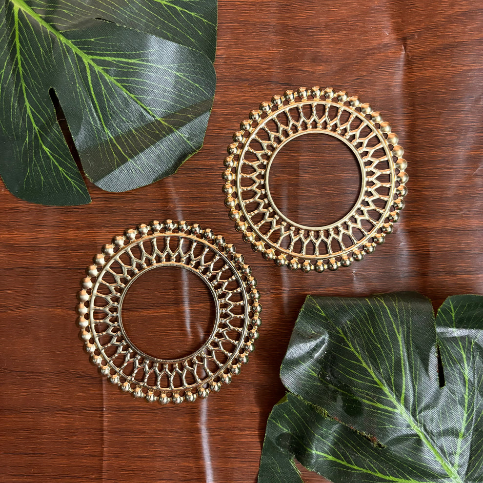 Metal Tea-Light Base (Pair) – Our Kraft Store